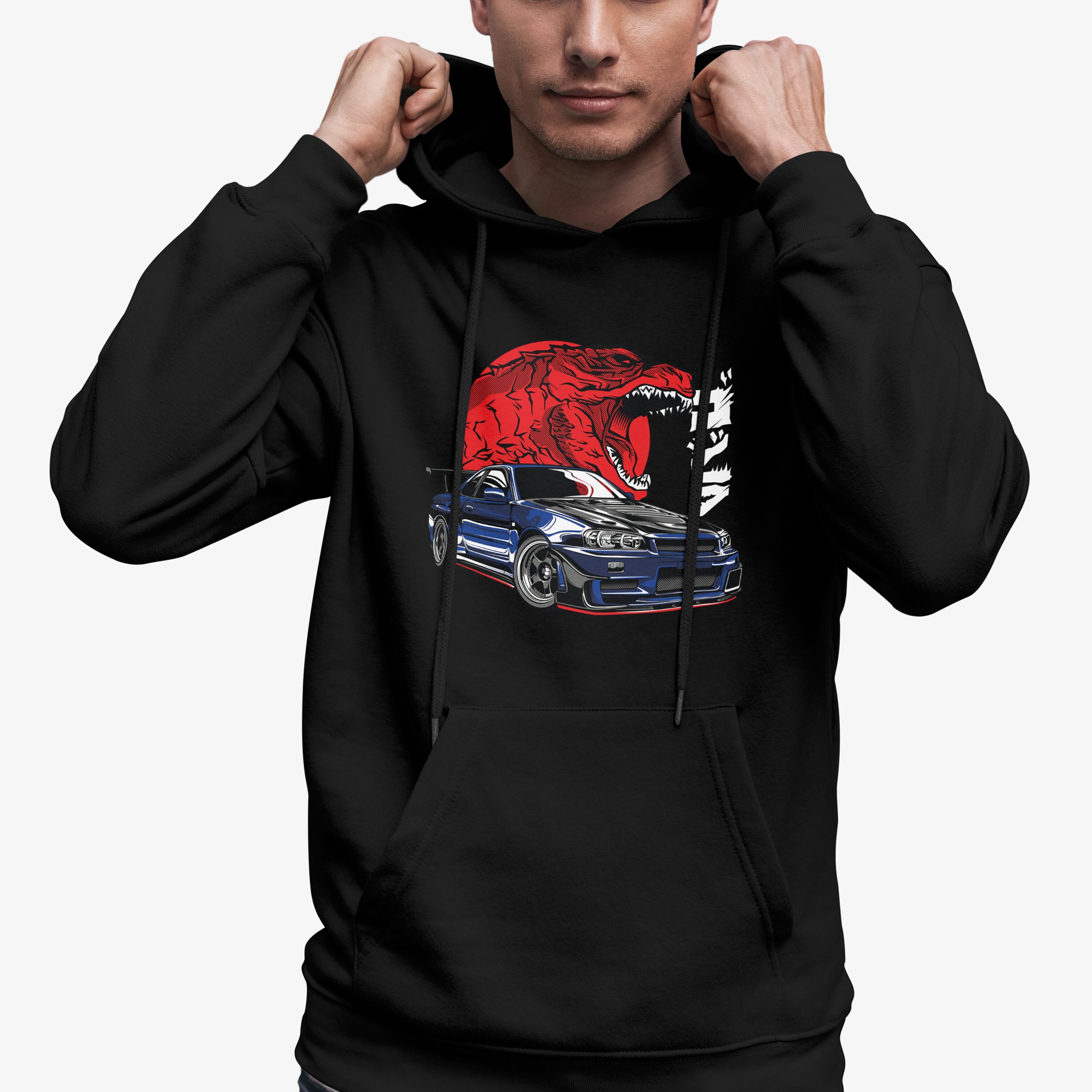 Nissan Skyline GTR R34 Godzilla Car Hoodie | Car Enthusiast Sweatshirt ...