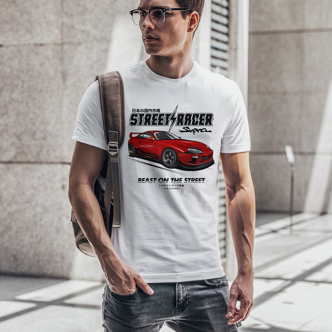 Toyota Supra MKIV Beast on the Street Car T-shirt | Car Guy Shirt, JDM ...