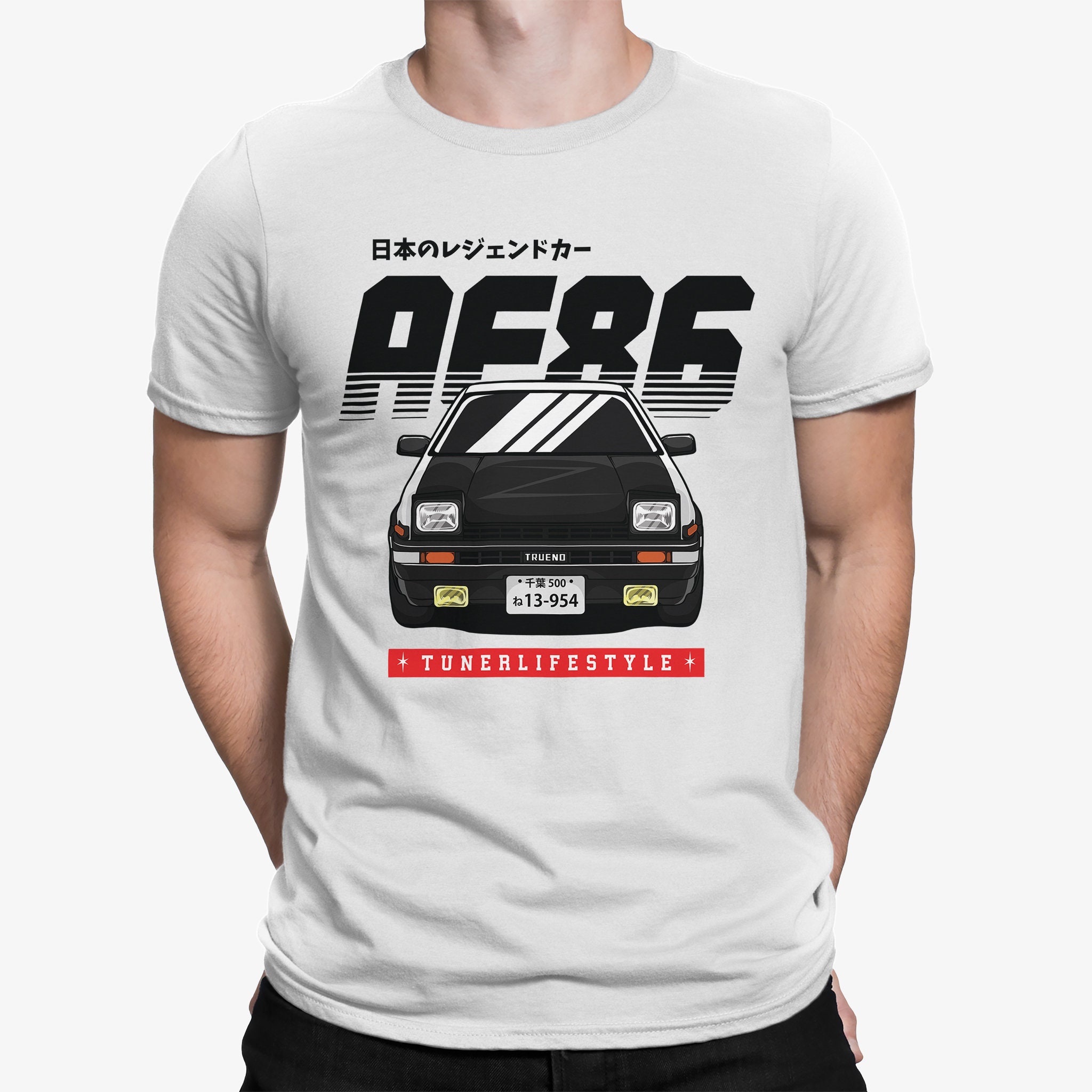 Toyota AE86 Sprinter Trueno Car T-shirt | JDM Clothing, Car Guy Shirt ...