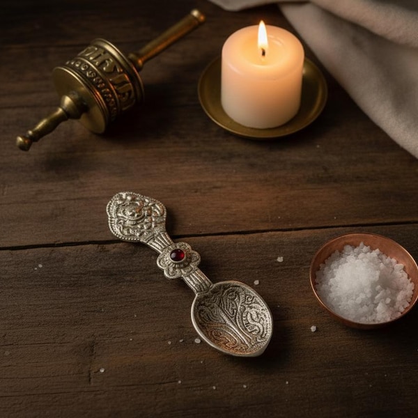 Brass Salt Spoon - Etsy