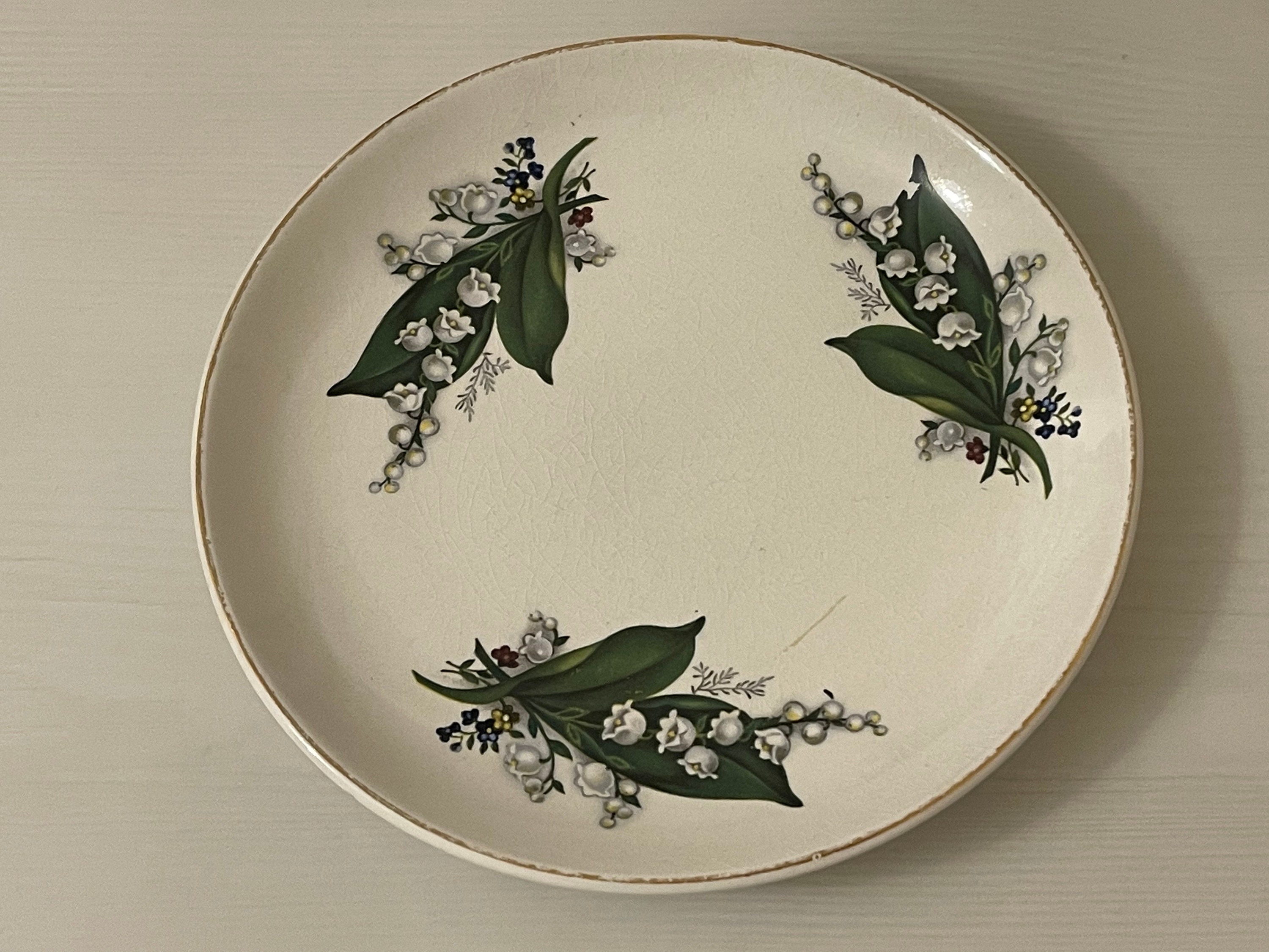 Vintage Brexton Picnic Tea Plates Replacement Green White - Etsy