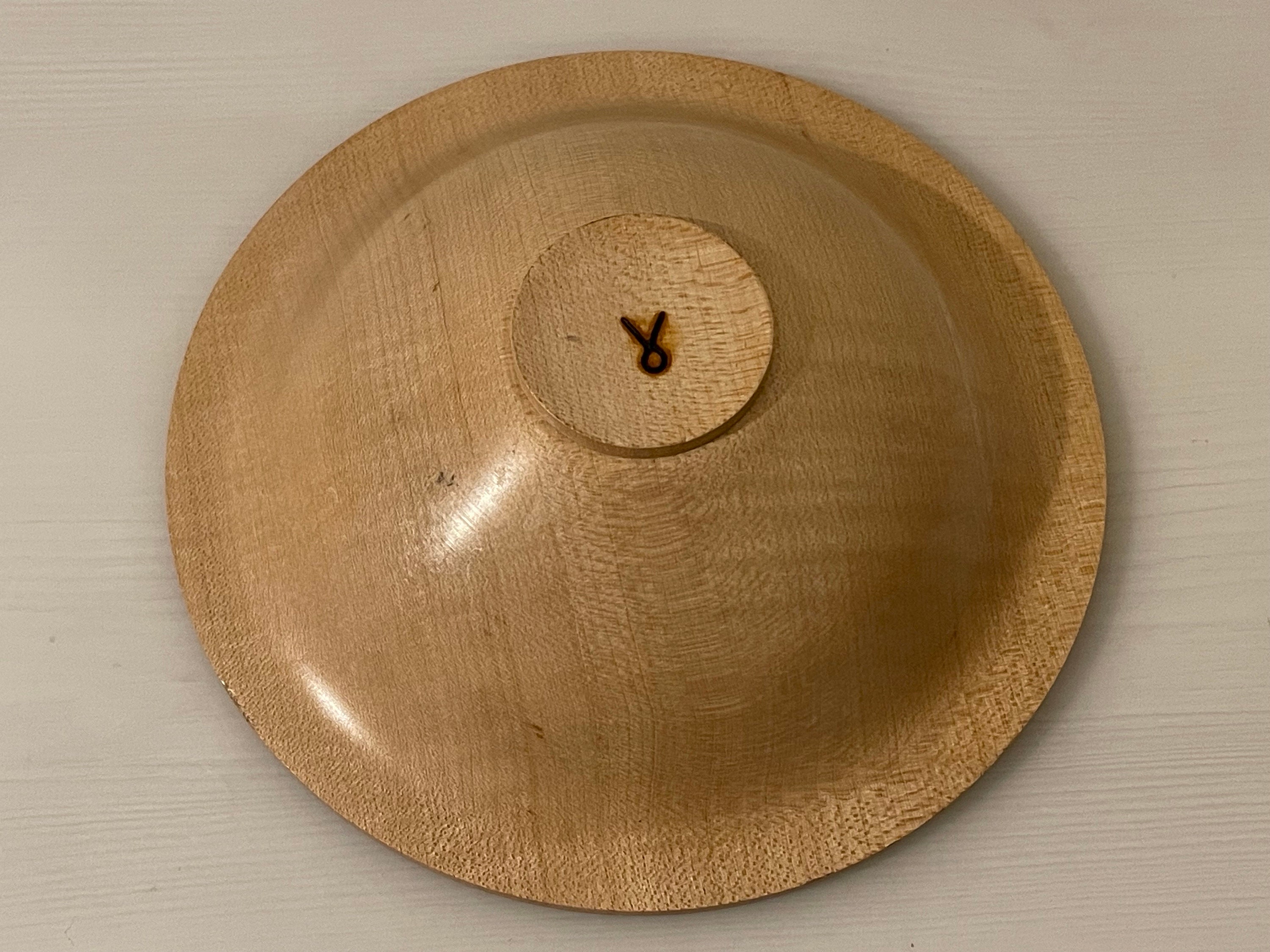 Cosmic Clouds Platter Bowl, Beech Wood, Painted, Display Dish, Handmade ...