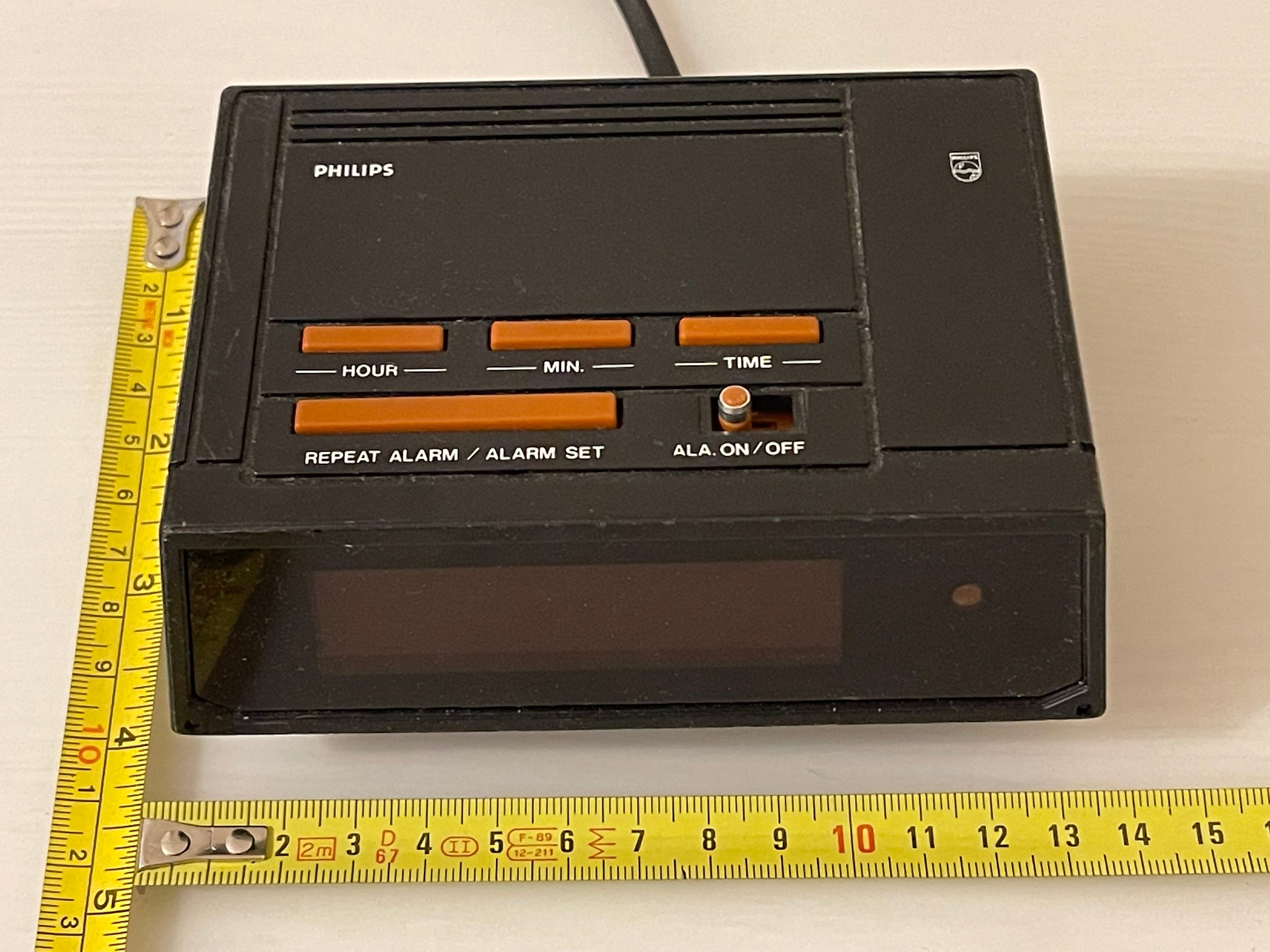 Vintage Philips Digital Alarm Clock Both Battery and Mains - Etsy