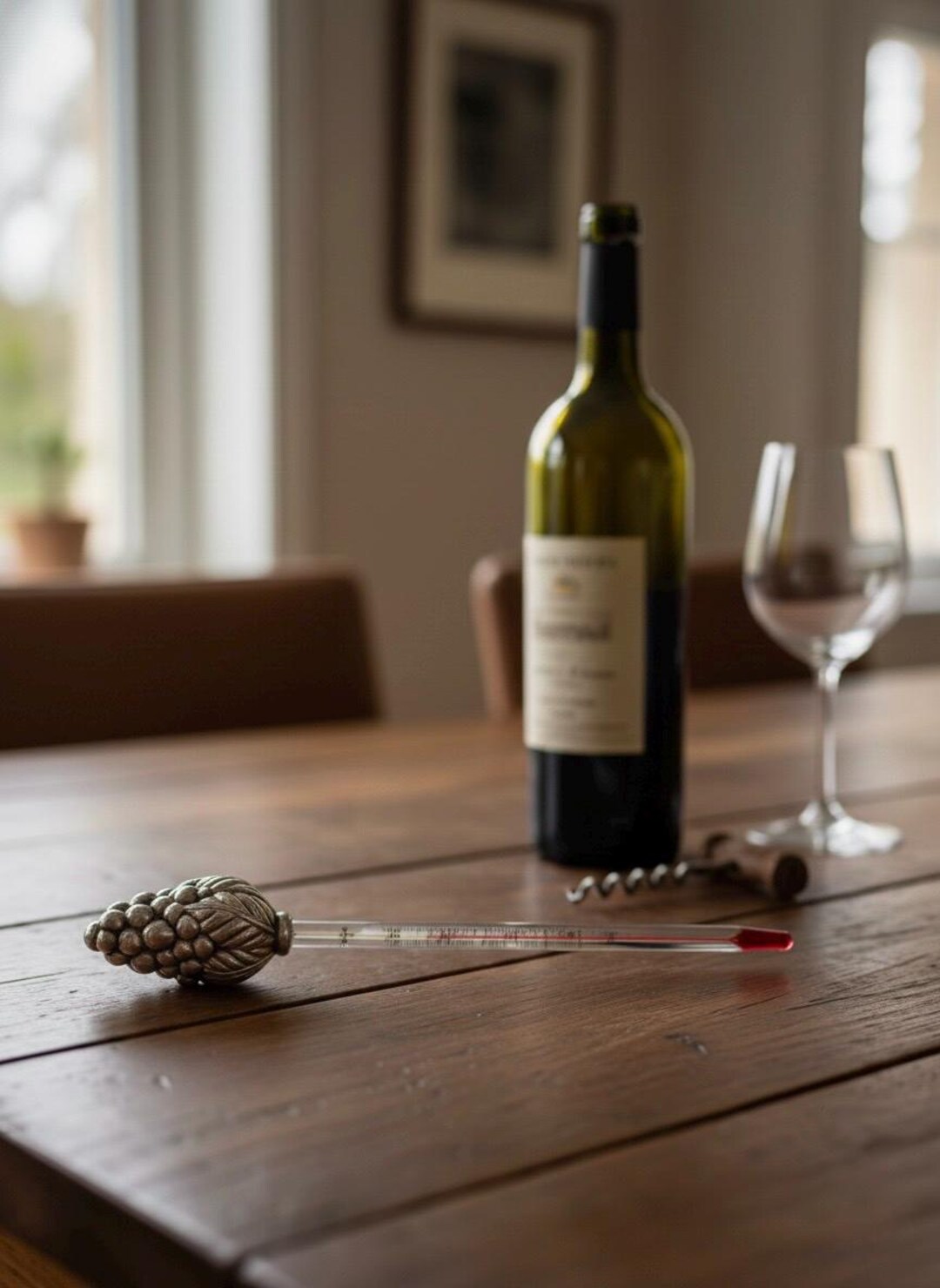 Vintage French Silea Silver Plated Grape Wine Thermometer, Barware ...