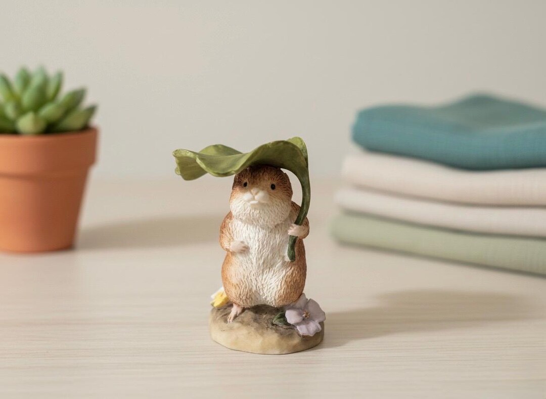 Vintage Border Fine Arts Beatrix Potter Miniature Figurine Timmy Willie ...