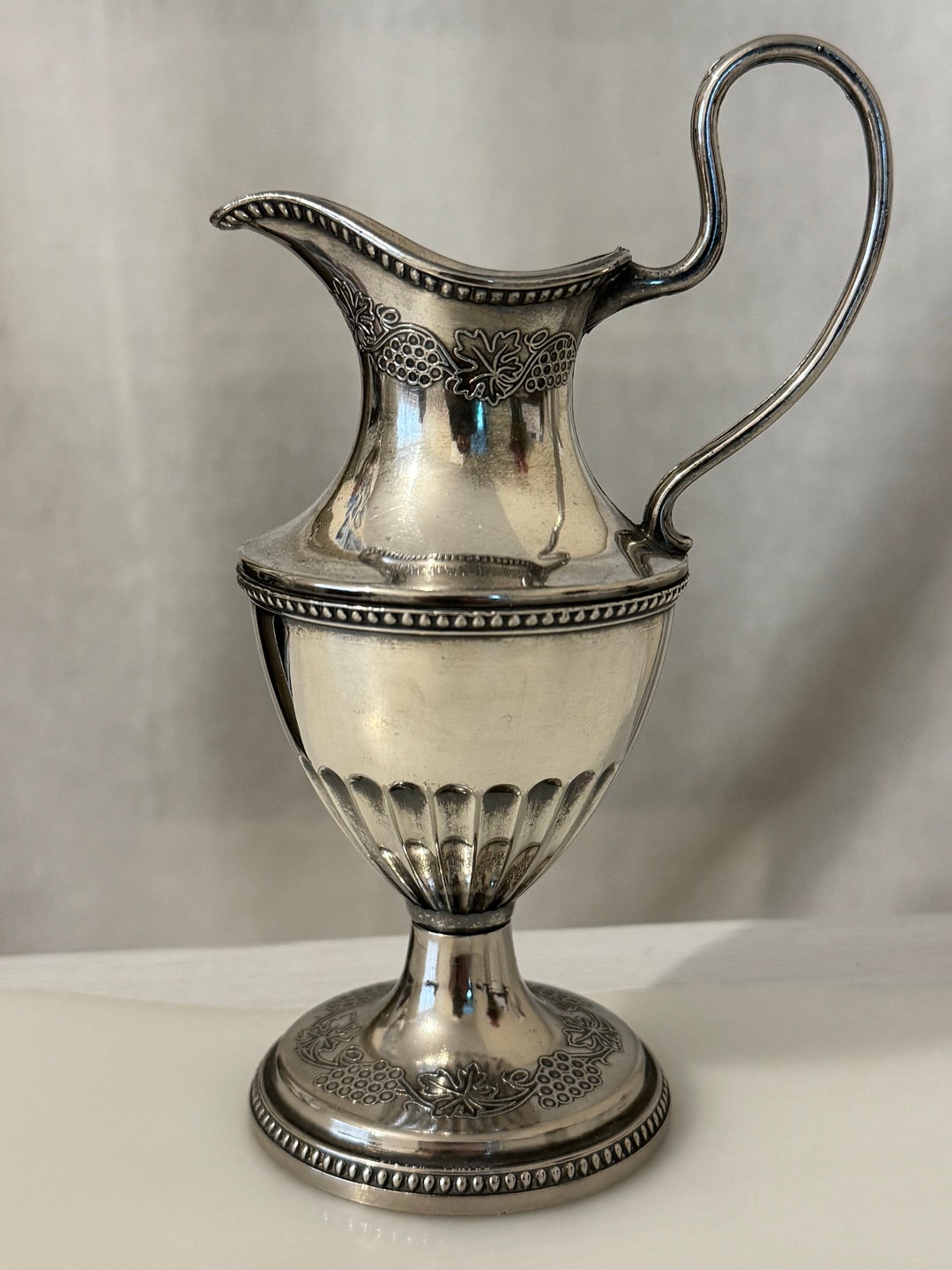 Vintage Grenadier Silver Plated Decorative Small Jug Pitcher Posy Vase ...