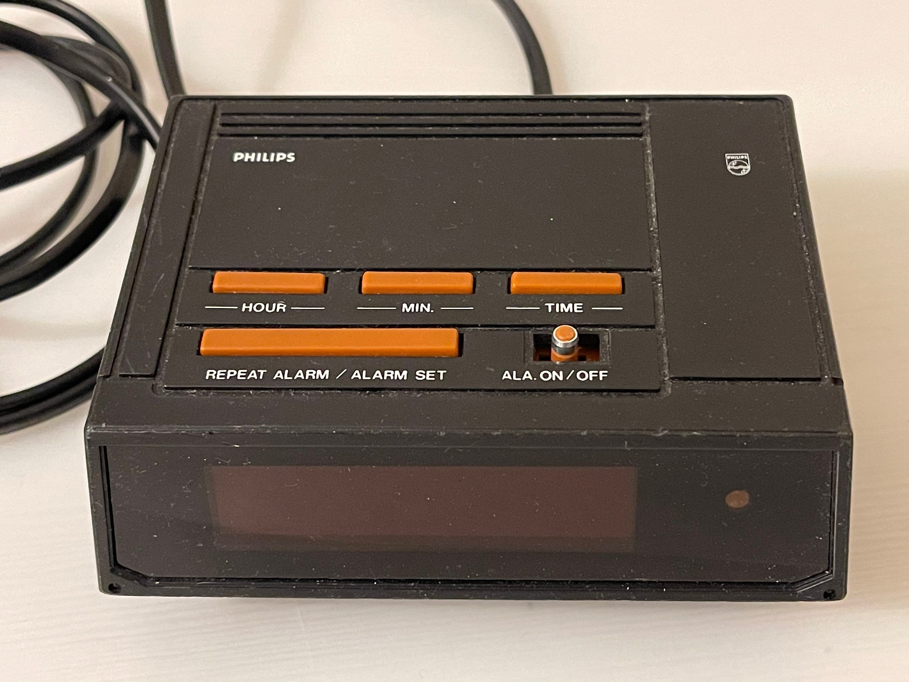 Vintage Philips Digital Alarm Clock Both Battery and Mains - Etsy