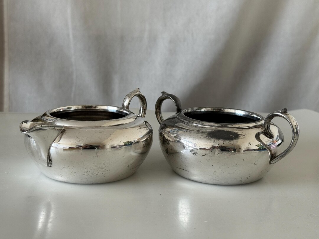 Vintage EPBM Bee Mark Milk Creamer Jug and Sugar Bowl Afternoon Tea Set ...