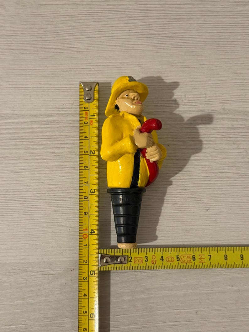 Vintage Fireman Wine Bottle Stopper, Rubber Seal Kitchen Decor - Etsy UK