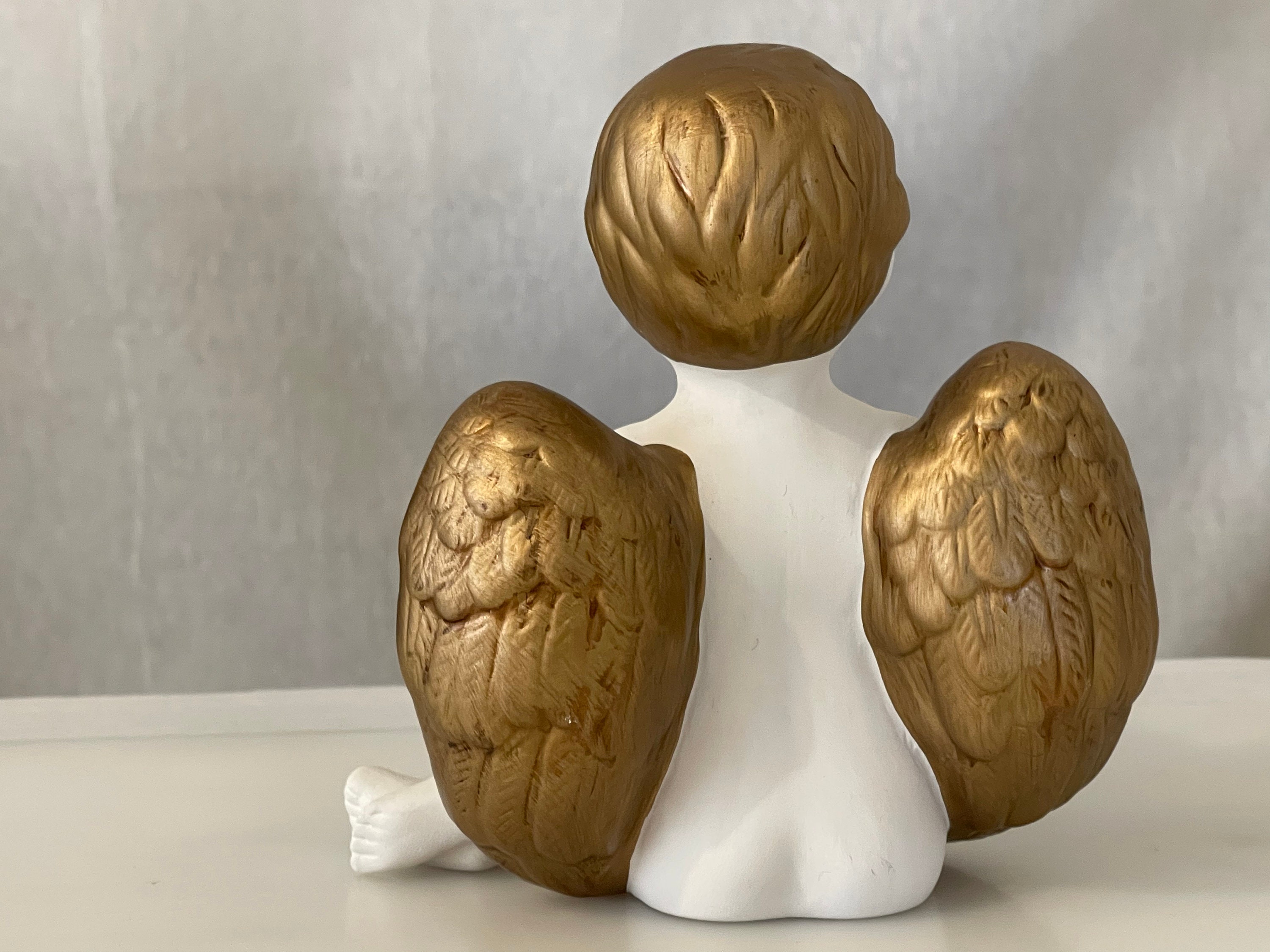 Vintage Partylite Gold Angel Cherub Tealight Holder, Birthday, Xmas ...