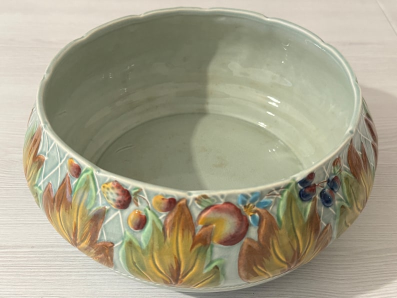 Antique 1930s Original Clarice Cliff Newport Pottery Centrepiece Bowl ...