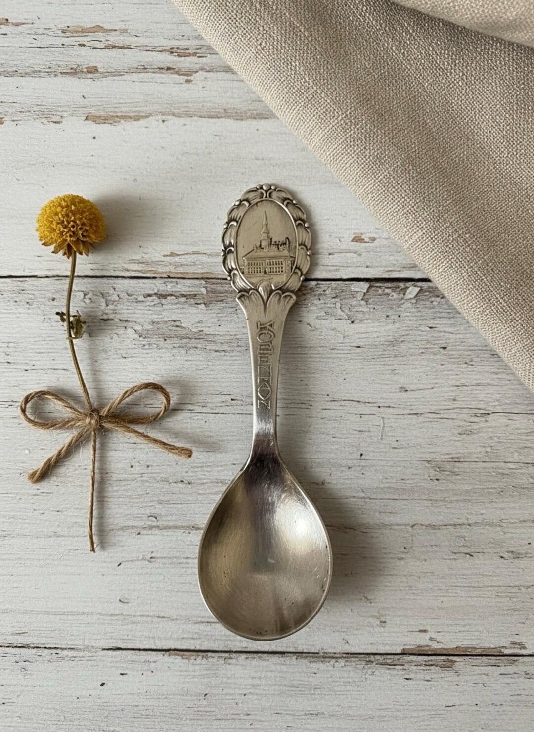 Vintage Copenhagen Denmark Caddy Spoon | Silver Plated Souvenir Kitchen ...