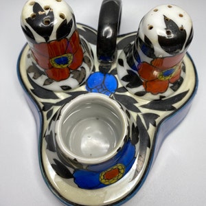 Vintage Japan Condiment Set - Art Deco Condiment Set - Lusterware Japan ...