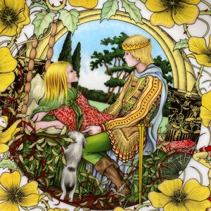 Vintage Fairy Tale Calendar Plate Collection - June Edition - 'sleeping ...