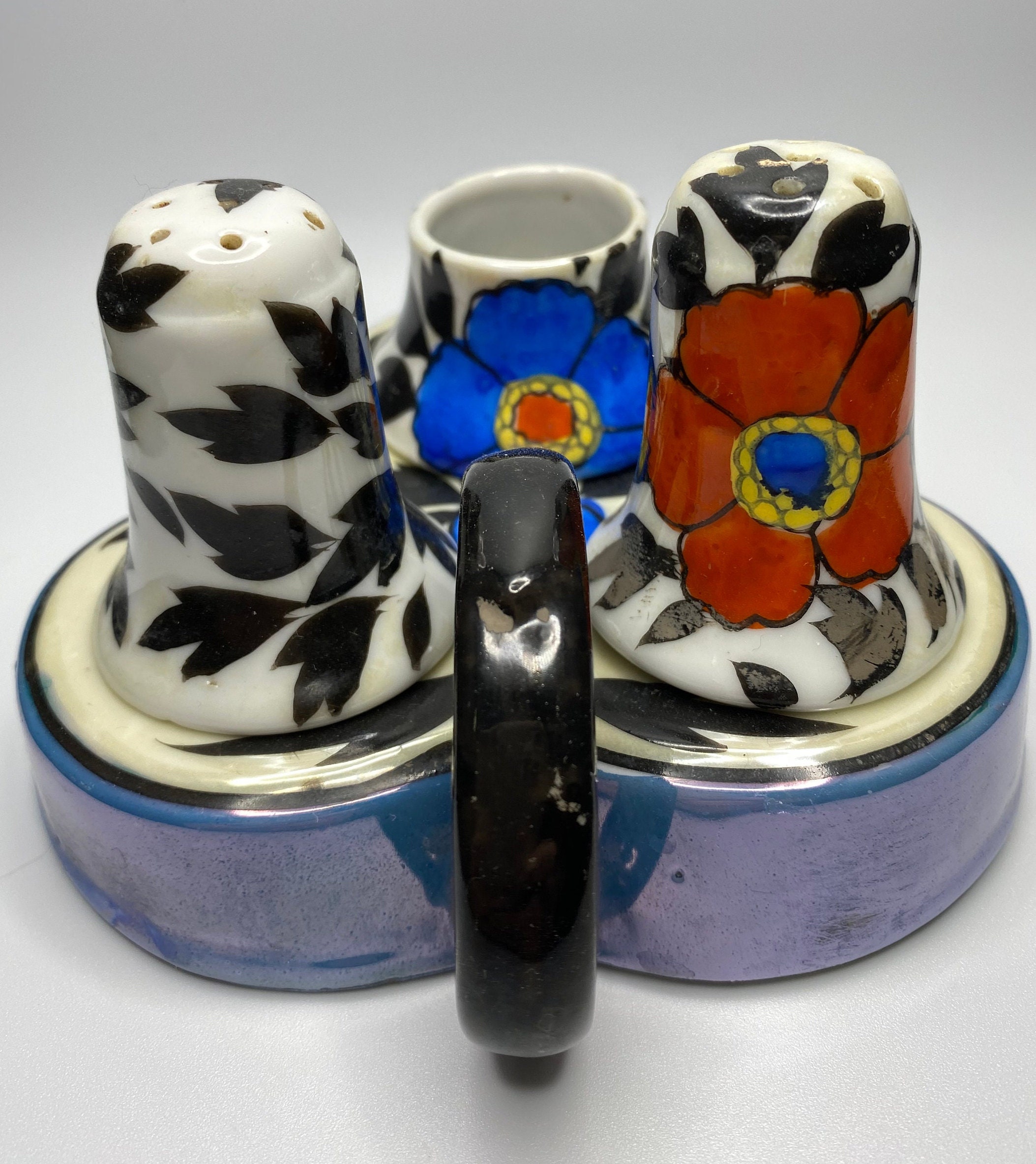 Vintage Japan Condiment Set Art Deco Condiment Set - Etsy