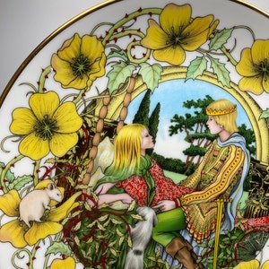 Vintage Fairy Tale Calendar Plate Collection - June Edition - 'sleeping ...