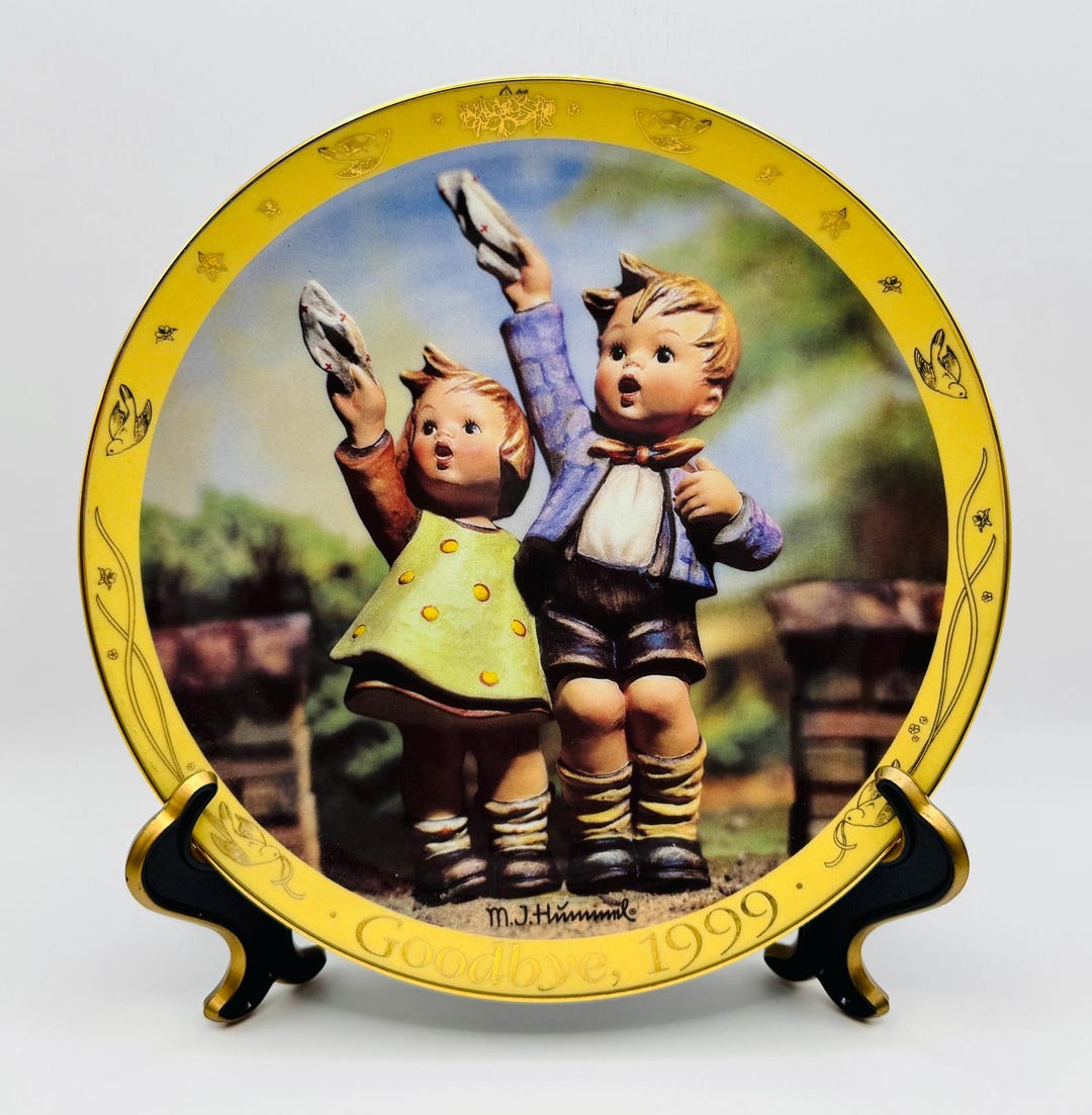 Vintage Hummel Danbury Mint Millennium Plate Auf Wiedersehen 'goodbye ...