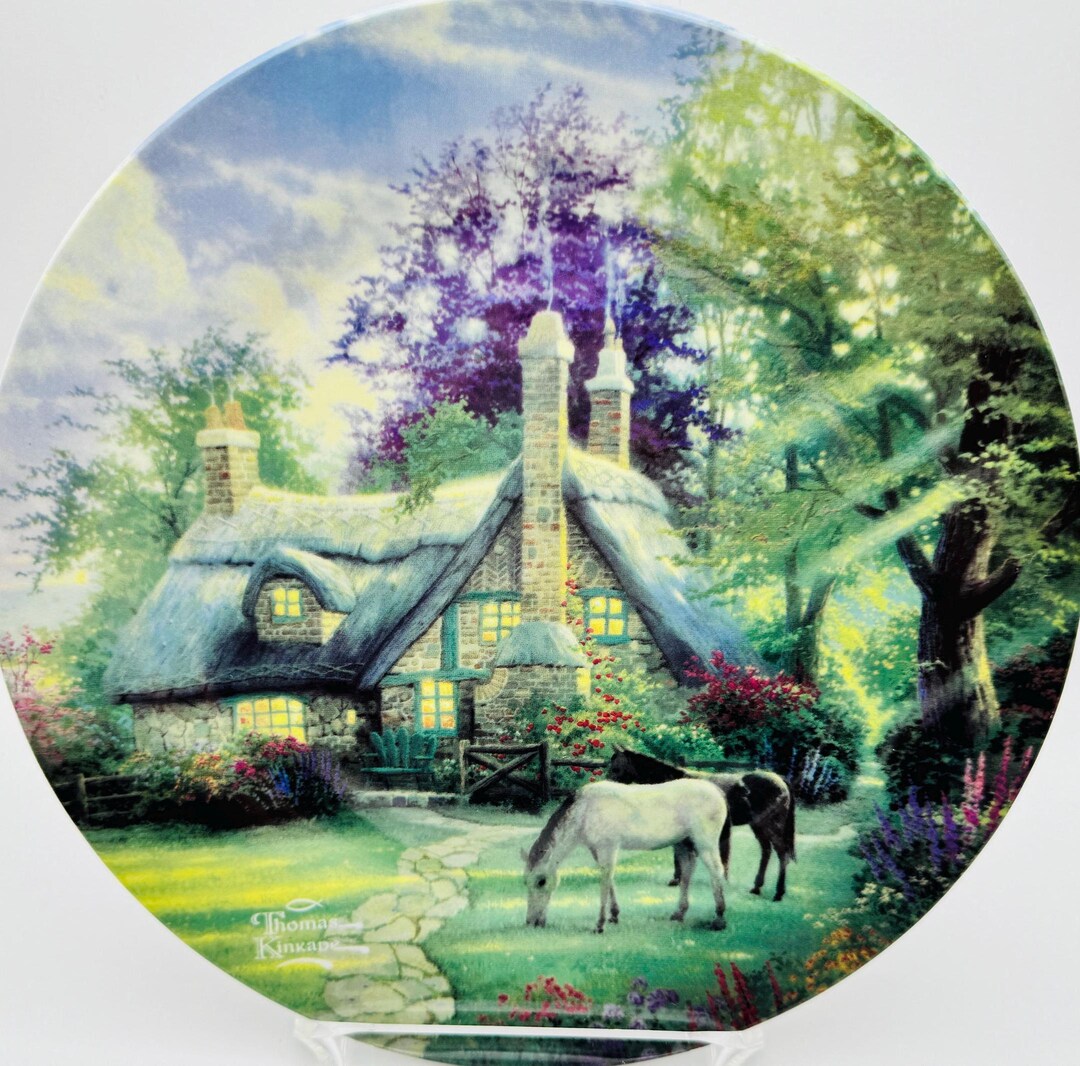 Vintage 'A Perfect Summer Day' Plate by Thomas Kinkade Charming ...