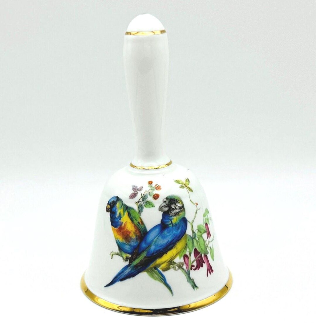 Vintage Countess Blue Bird Bone China Bell - Multi Bird Type Bell ...