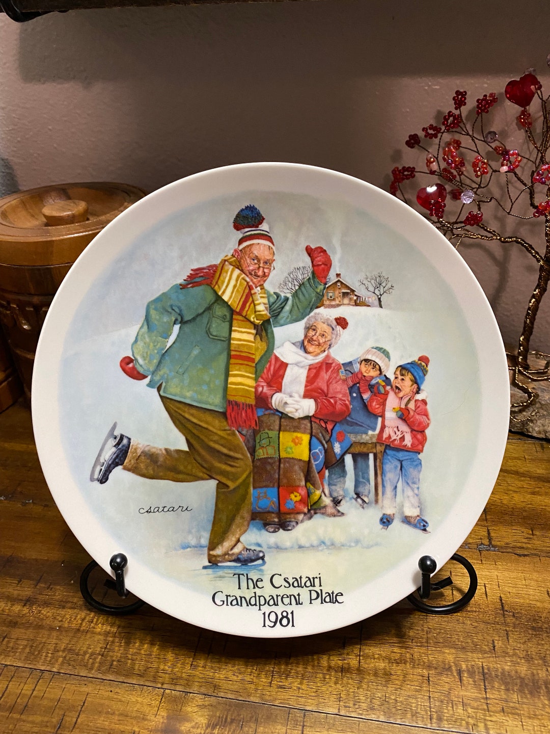 Vintage 1981 Norman Rockwell, "the Csatari Grandparent Plate, Knowles ...