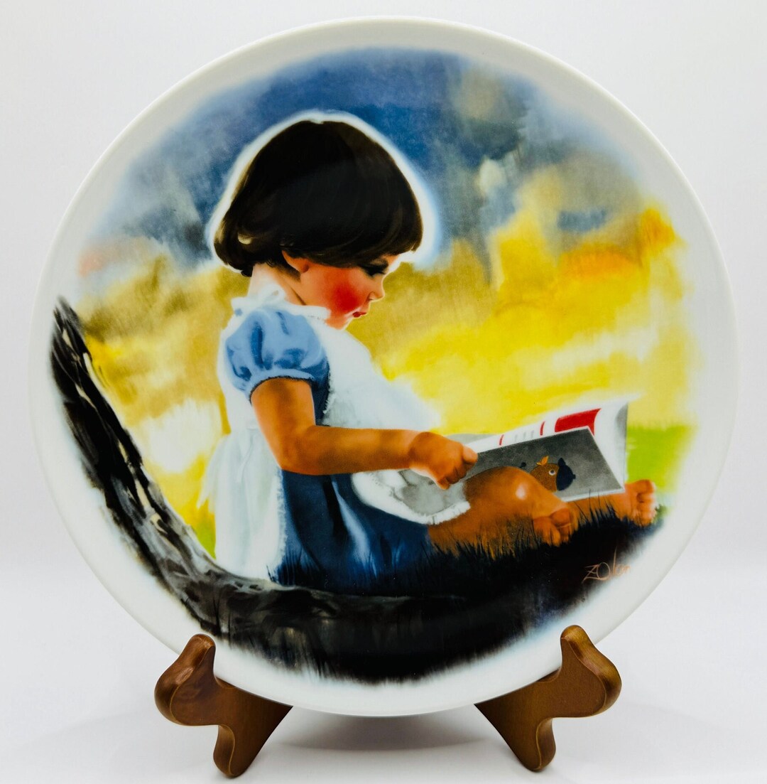 Vintage Donald Zolan's Children's Plate With Original Box and Paperwork ...