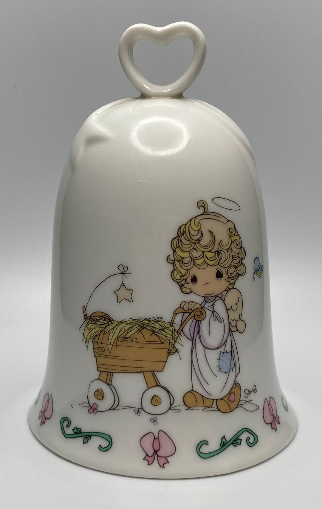 ENESCO Precious Moments Porcelain Bell 1995 - 'bringing God's Blessing ...