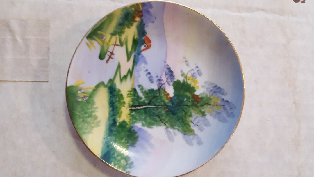 Ucagco Ceramics Japan Hand Painted Plate Wall Decorative - Etsy