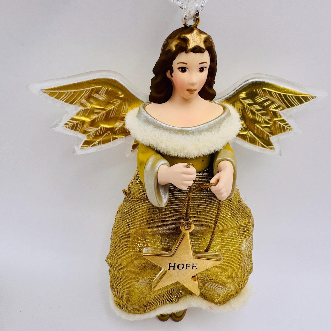 Vintage 2003 Hallmark Angel Ornament 'glad Tidings' Original Box ...
