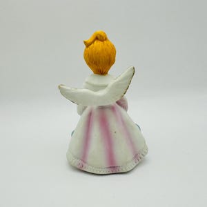 Vintage July Birthday Porcelain Angel Pink Angel With Blue Floral - Etsy