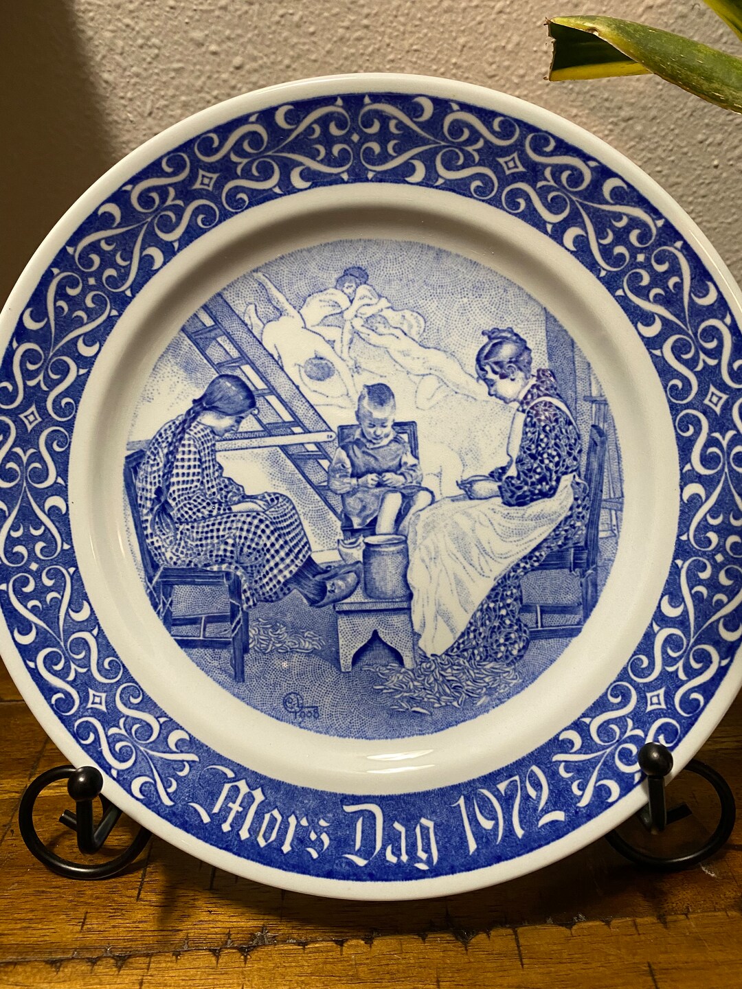1972 Rorstrands Mors Dag Mother's Day Collectible Plate Gift for Mom ...