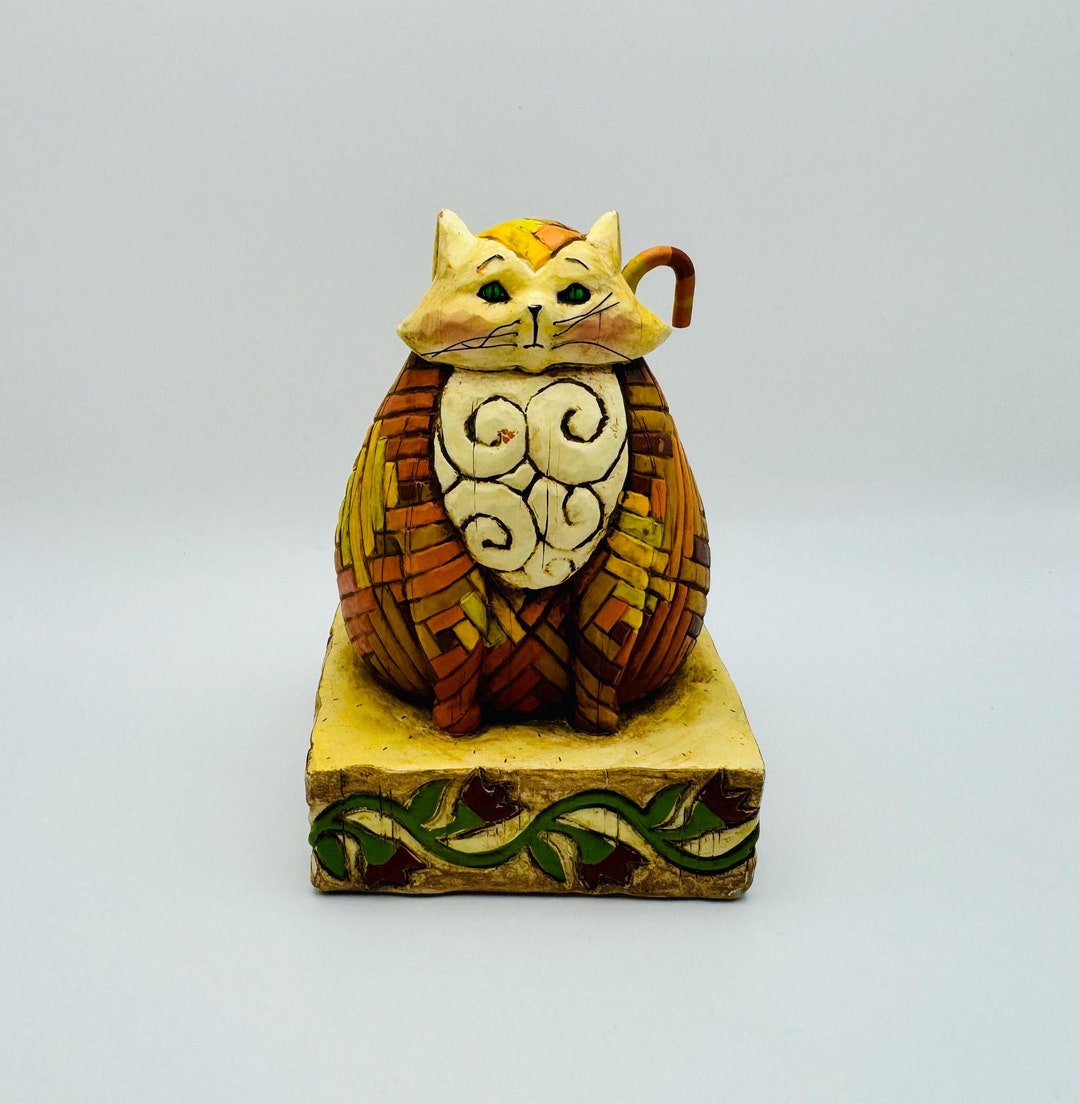 Elijah the Cat Figurine by Jim Shore Vintage Heartwood Creek ...