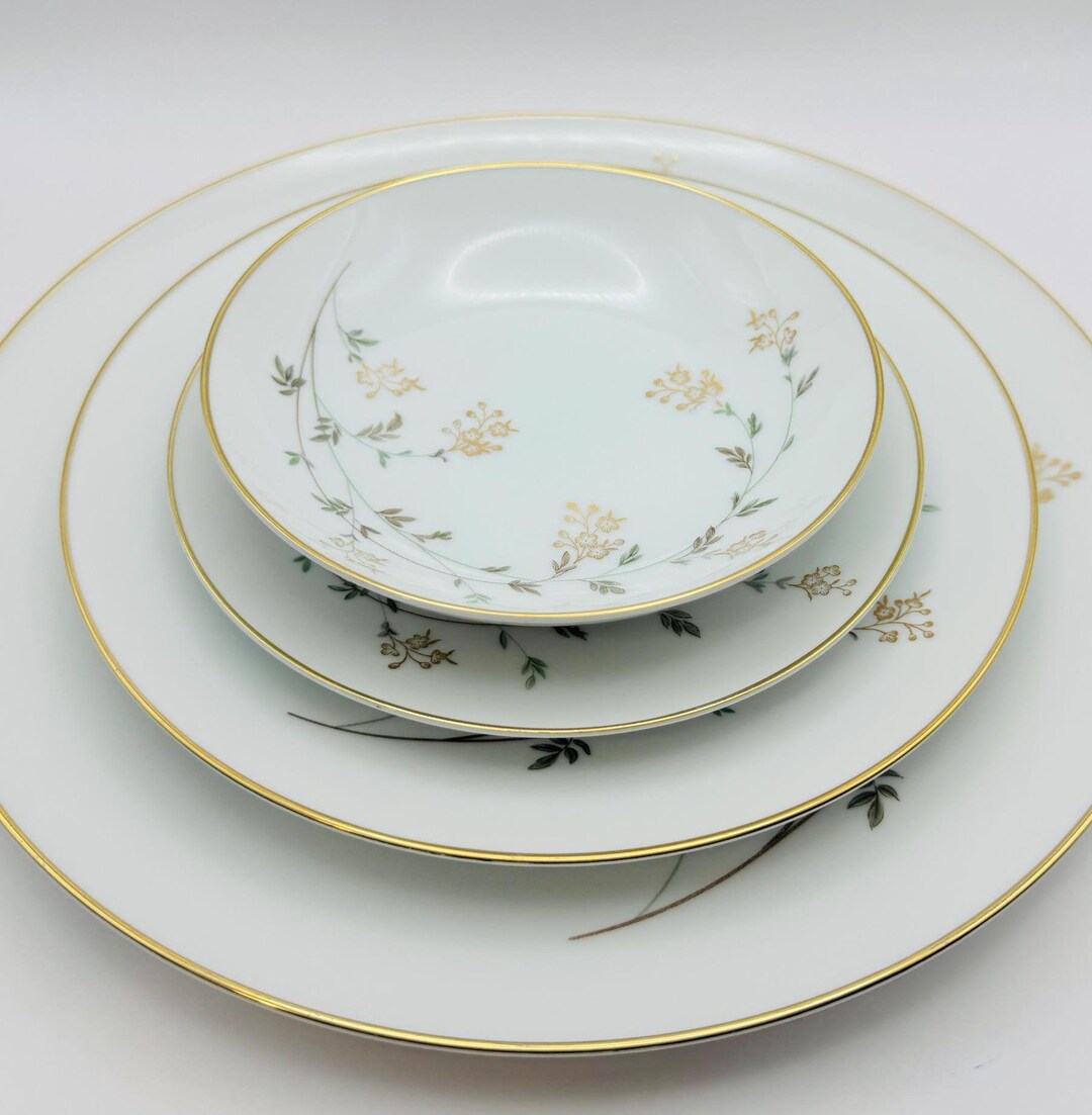 Vintage Noritake Dinnerware - Classic Andrea Pattern - Chic White With ...