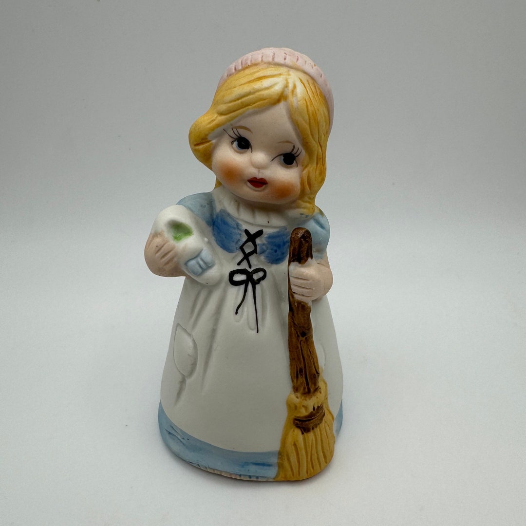 Vintage JSNY Ceramic Maiden Bell Collectible Bell Figurine - Etsy