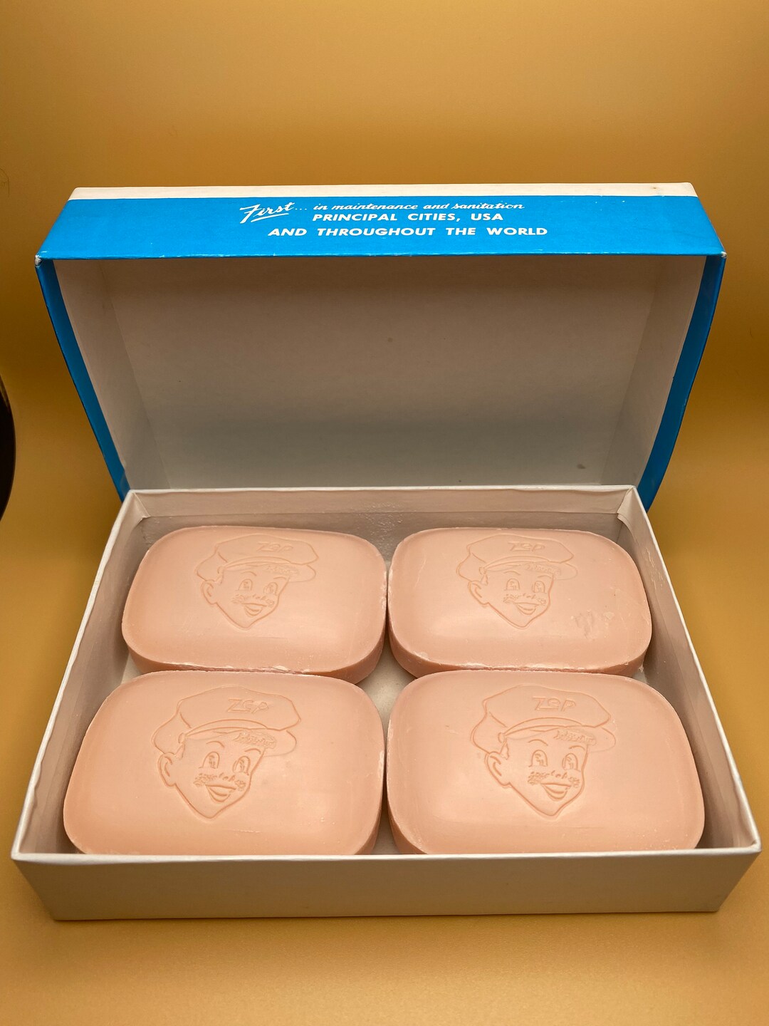 Vintage Original 60's or 70's Complimentary Zep Soap Box With 4 Stamped ...