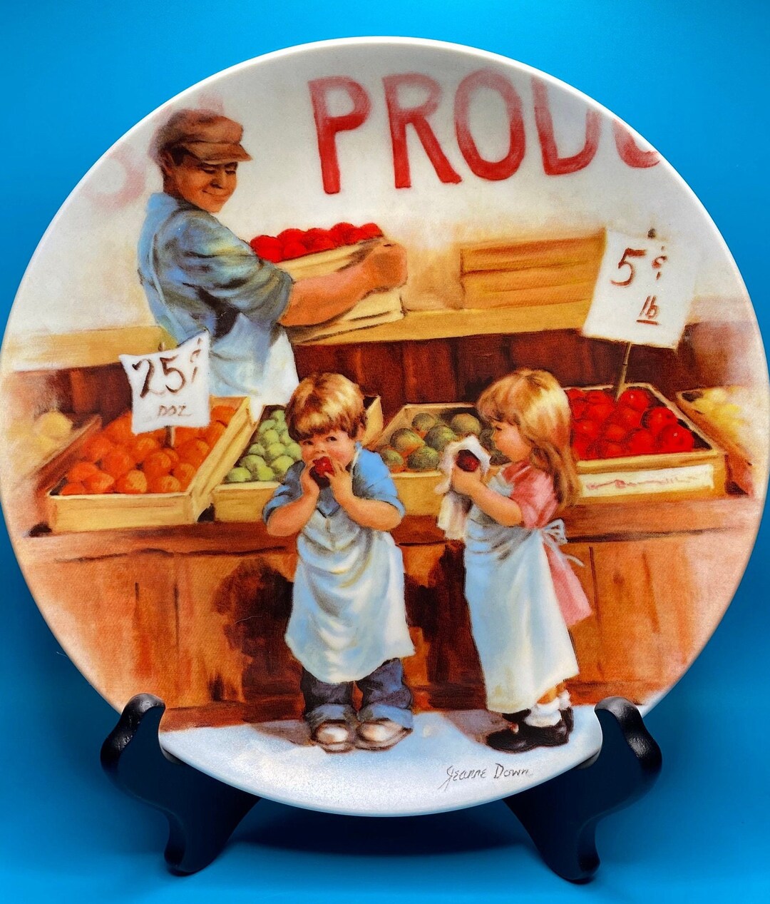Vintage Jeanne Down Knowles 1985 Plate Jeanne Down's Friends I Remember ...