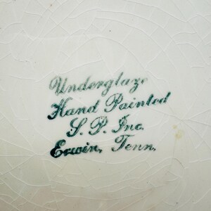 Vintage Blue Ridge Pottery Leaf Pattern Plate - Rustic Farmhouse Decor ...