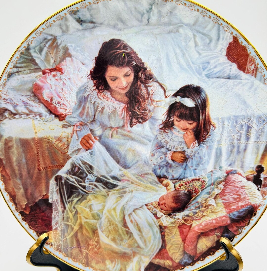 Cherished Collectible: Vintage Sandra Kuck Plate 'dear to the Heart' 2nd Issue Mother's Day ...