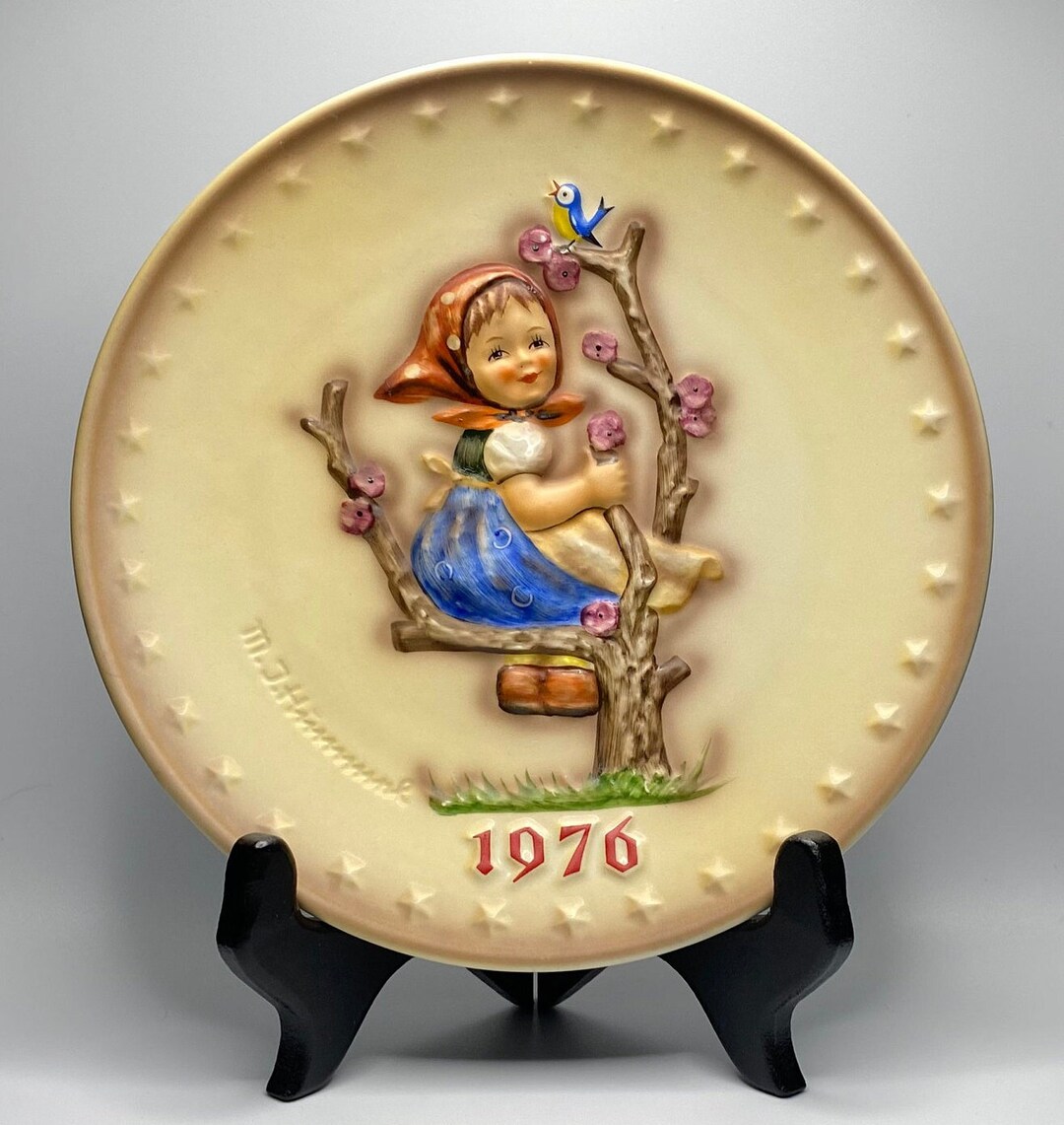 Vintage Hummel Hand Painted Plate Goebel 1976 6th Annual Plate Vibrant ...