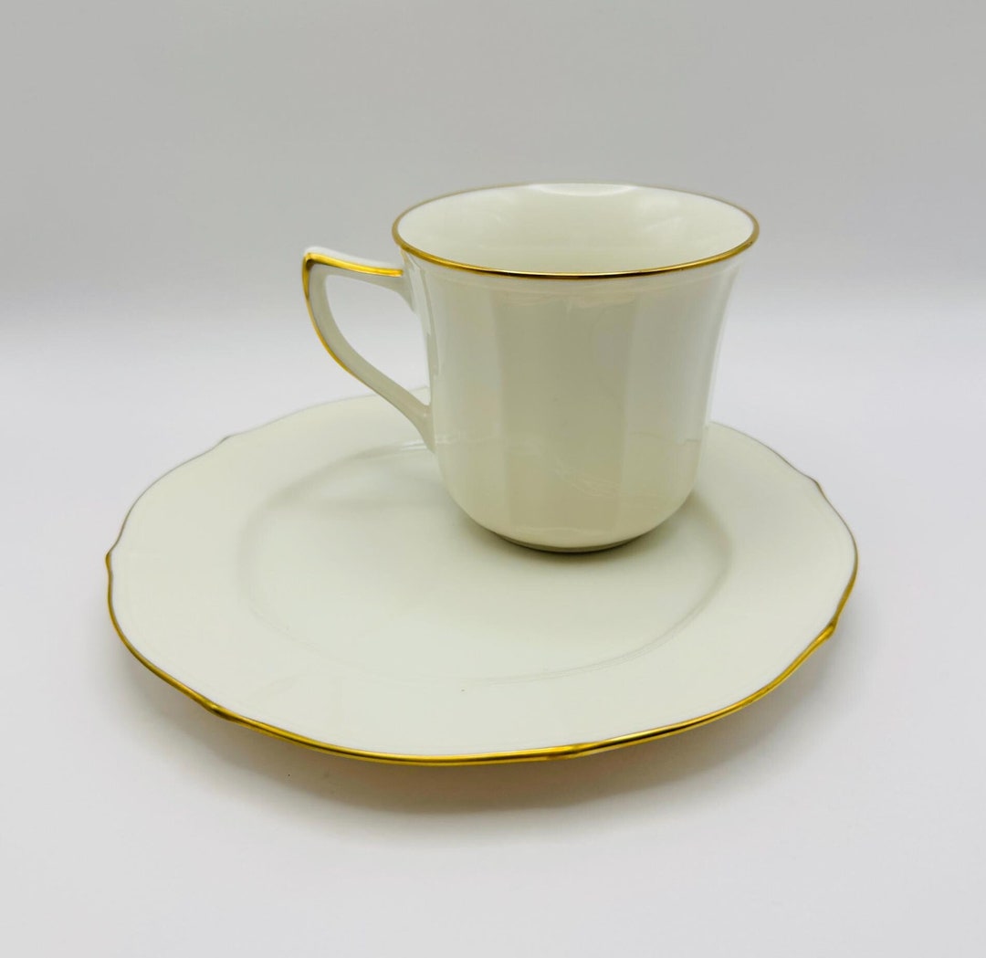 Vintage Noritake Ivory China Set Tea Cups & Dessert Plates, Imperial ...