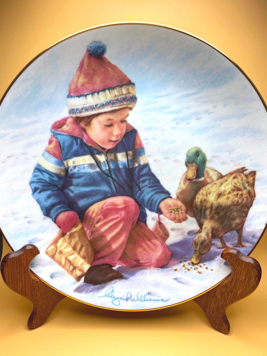 Vintage "a Handful of Love" Plate: Abbie Williams, Hamilton Collection ...