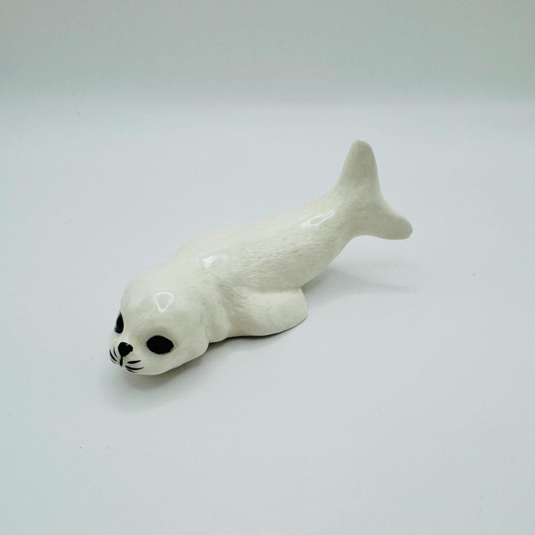 Charming Hand-painted Baby Seal Figurine From the Past - Etsy