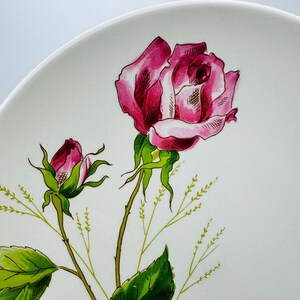Elegant Vintage Knowles 'tea Rose' Dinner Plates White With Pink Roses ...