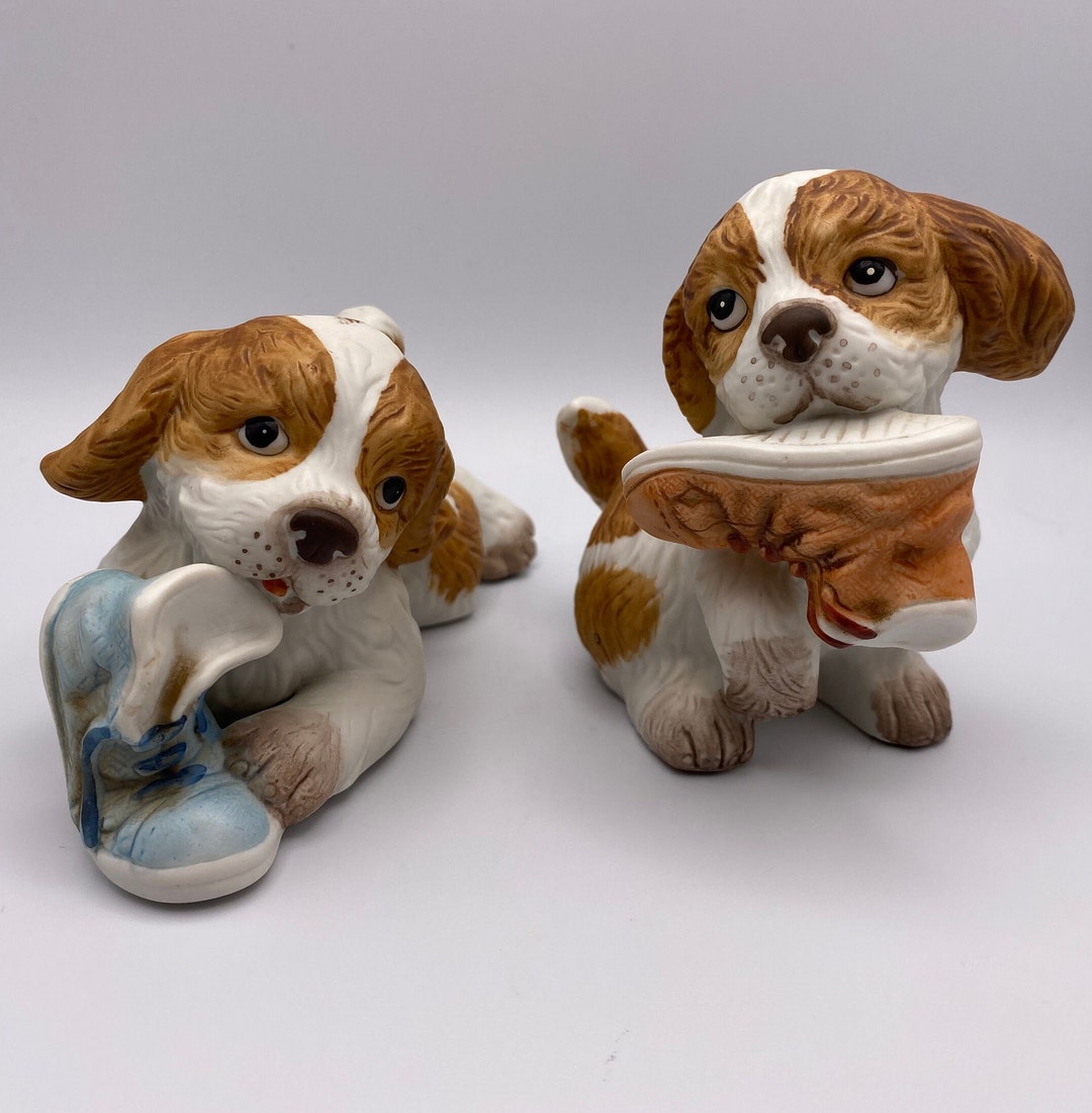 Homco Porcelain Cocker Spaniel Pups Pair of Dog Figurines - Etsy