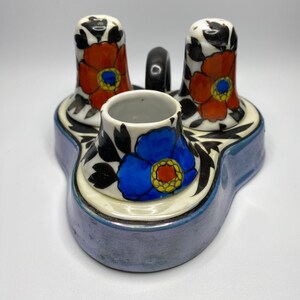 Vintage Japan Condiment Set - Art Deco Condiment Set - Lusterware Japan ...