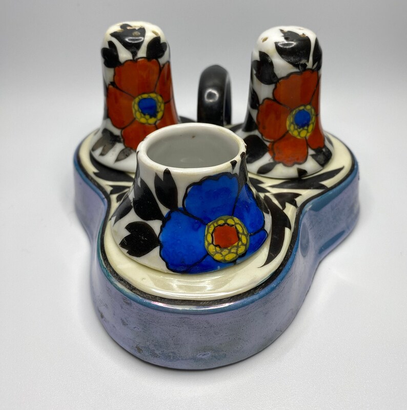 Vintage Japan Condiment Set Art Deco Condiment Set - Etsy