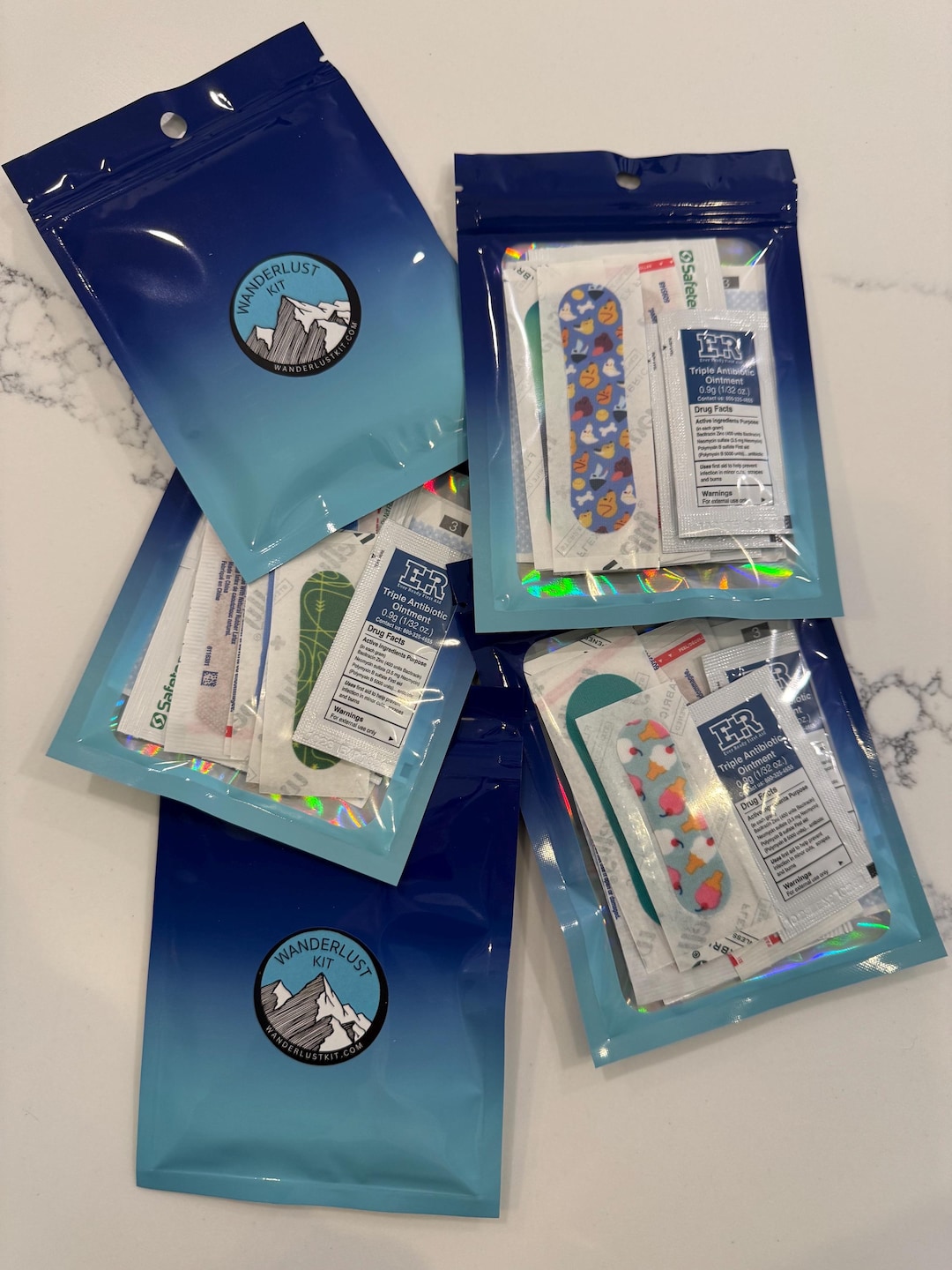 Mini First Aid Kits 5-pack: Travel Essentials and Great Stocking ...