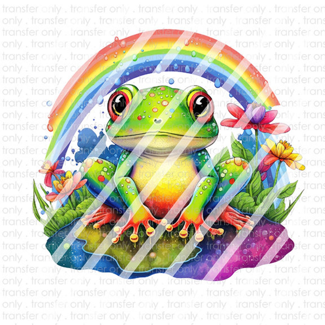 Frog & Rainbow Waterslide Decals - Ready to Use - Etsy