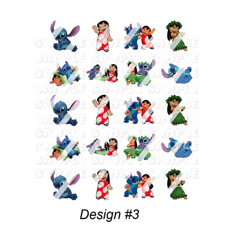 Lilo and Stitch Nail Art Decals Waterslide Nail Decals - Etsy