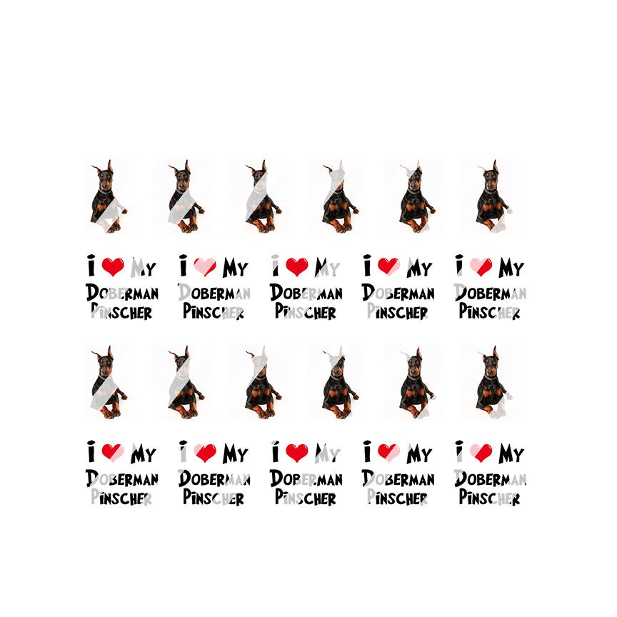 Doberman Nail Art Decals Waterslide Nail Decals - Etsy