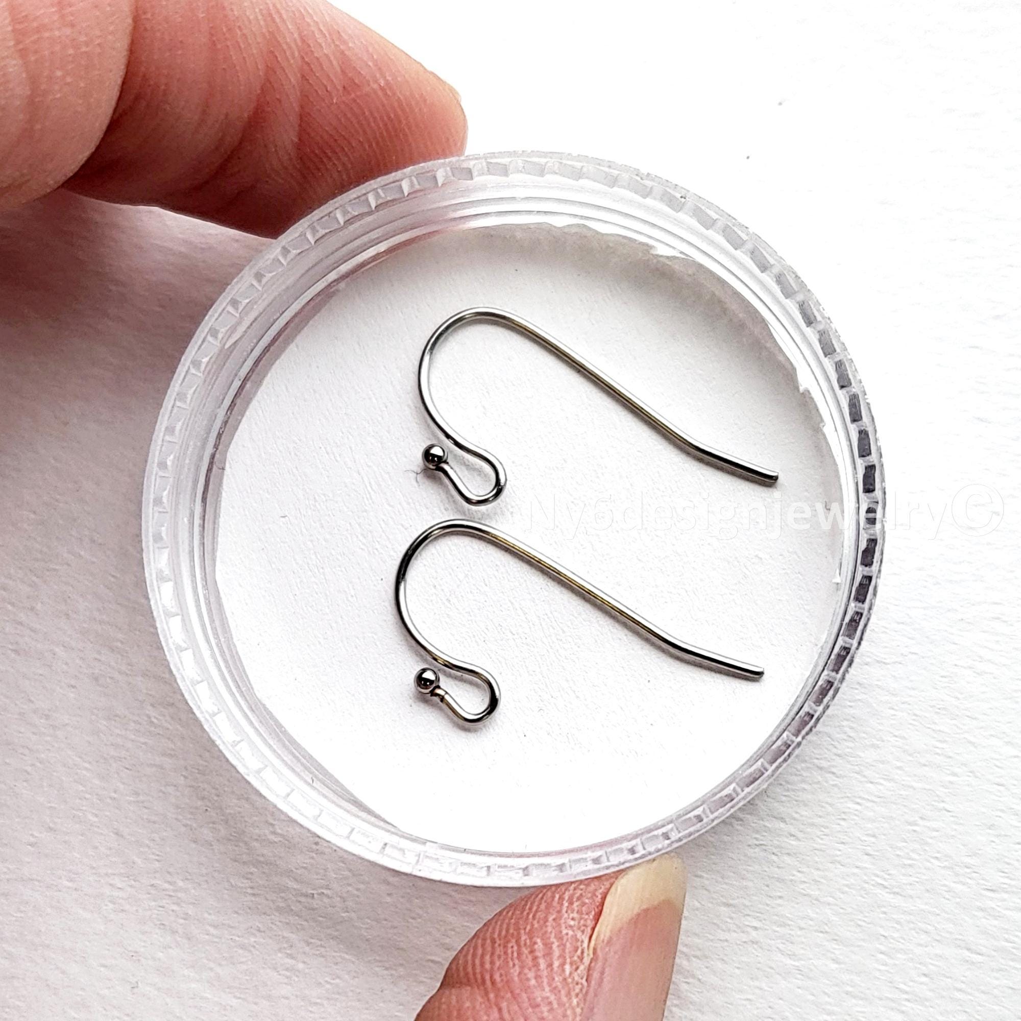 Hypoallergenic Stainless Steel Ear Wires - 7mm Hook With 1.5mm Ball ...